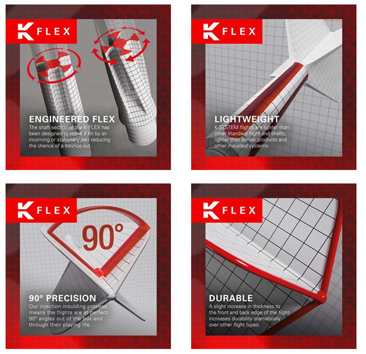 Dart-Shop-Nienburg | Target K-Flex rot No.6