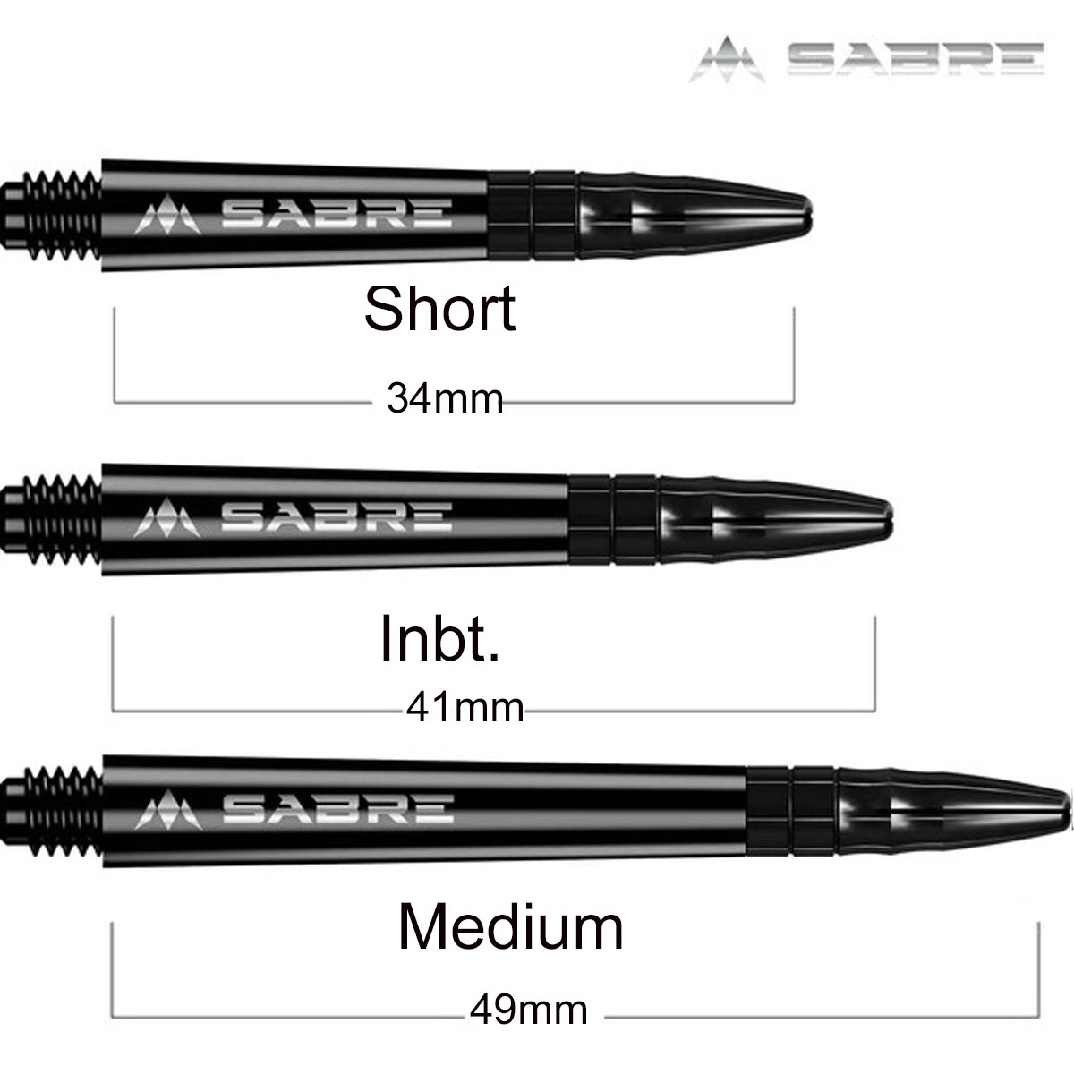 Dart-Shop-Nienburg | Mission Sabre Shafts Farbig